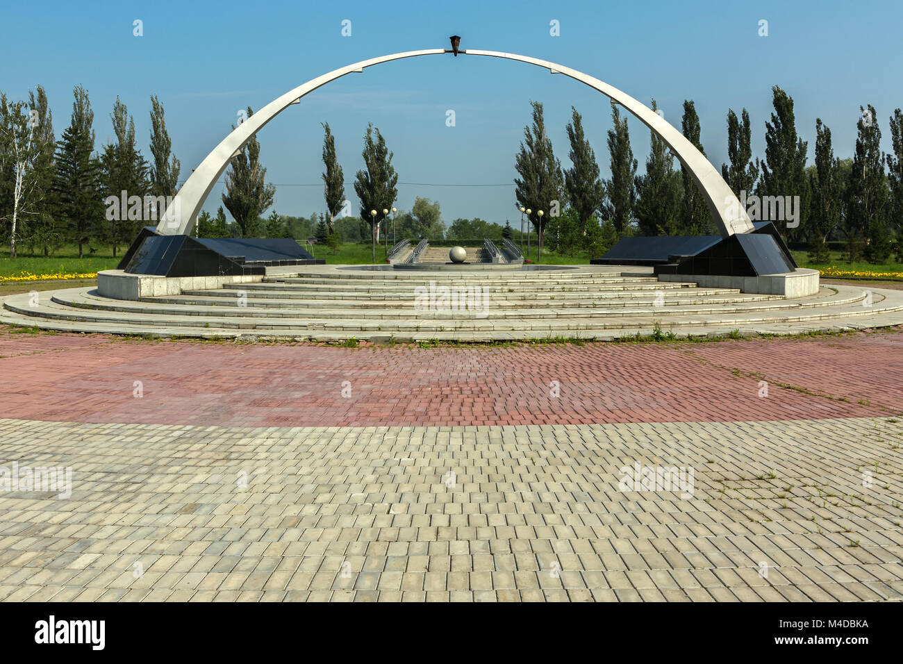 Memorial to soldiers of Omsk, victims of local wars and hot spots. Park ...