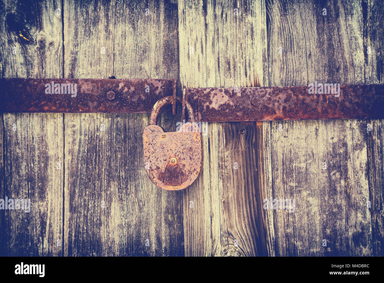 Old metallic padlock Stock Photo - Alamy