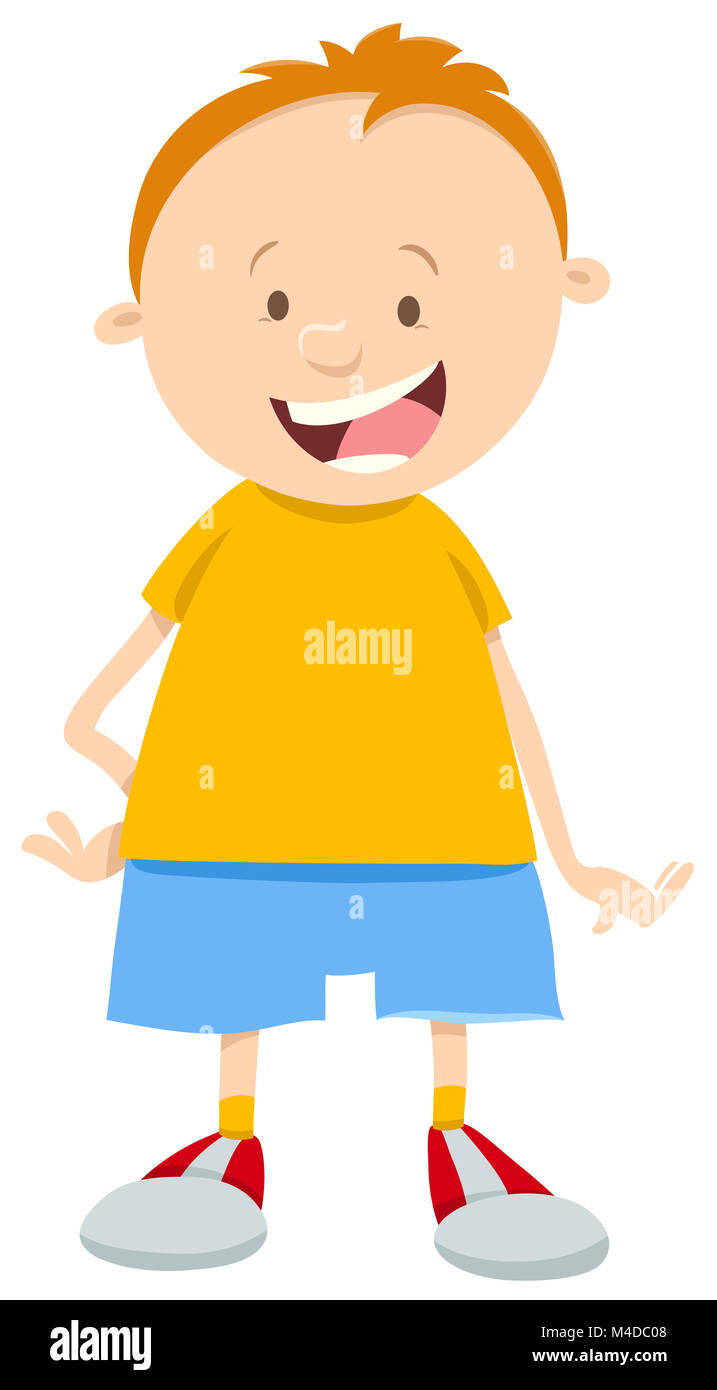 little boy cartoon character Stock Photo - Alamy