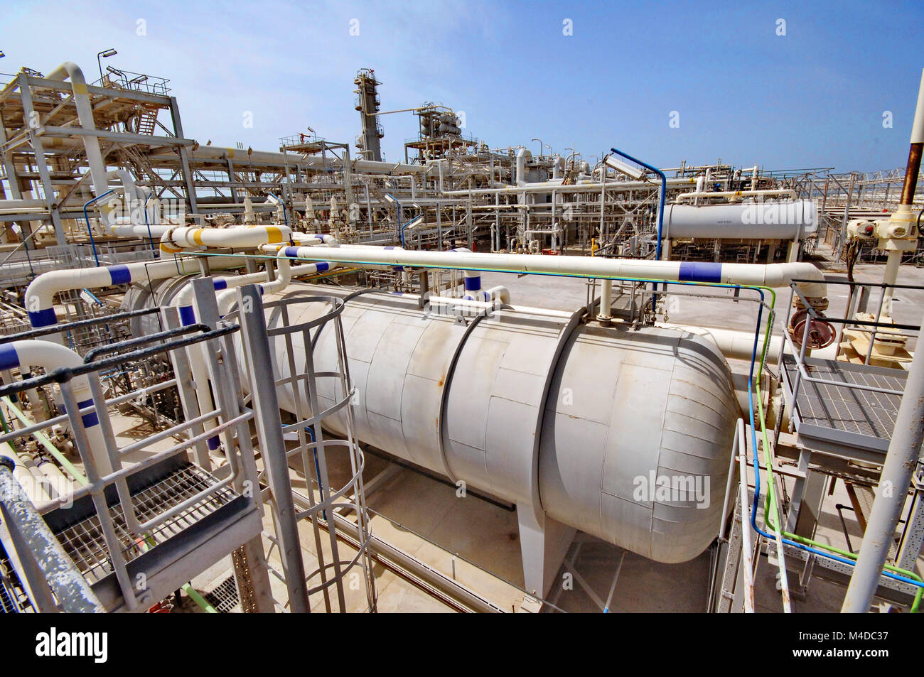 Oil and gas exploration and technology. Refinery installation Stock ...