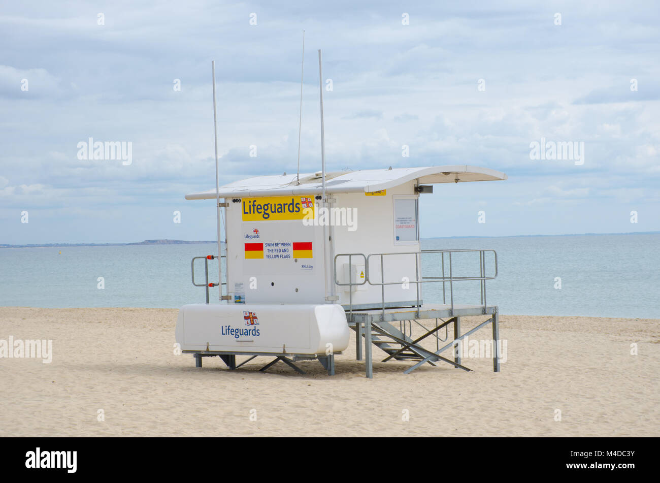 Lifeguard station on beach Stock Photo - Alamy