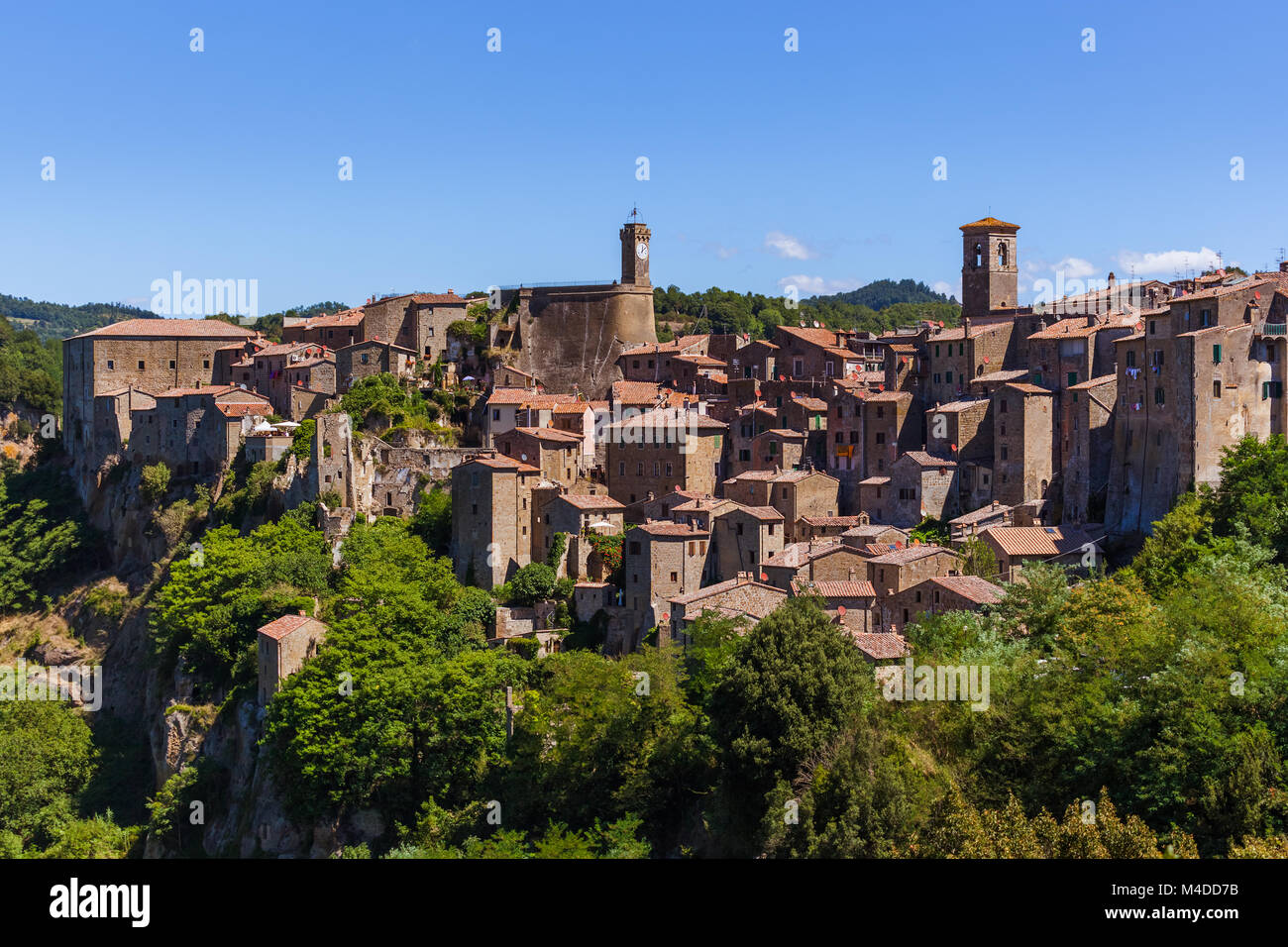 Sorano medieval town in Tuscany Italy Stock Photo - Alamy