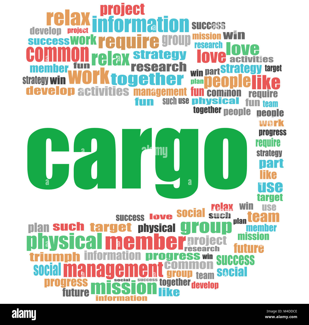 cargo word. Business concept . Word cloud collage Stock Photo - Alamy