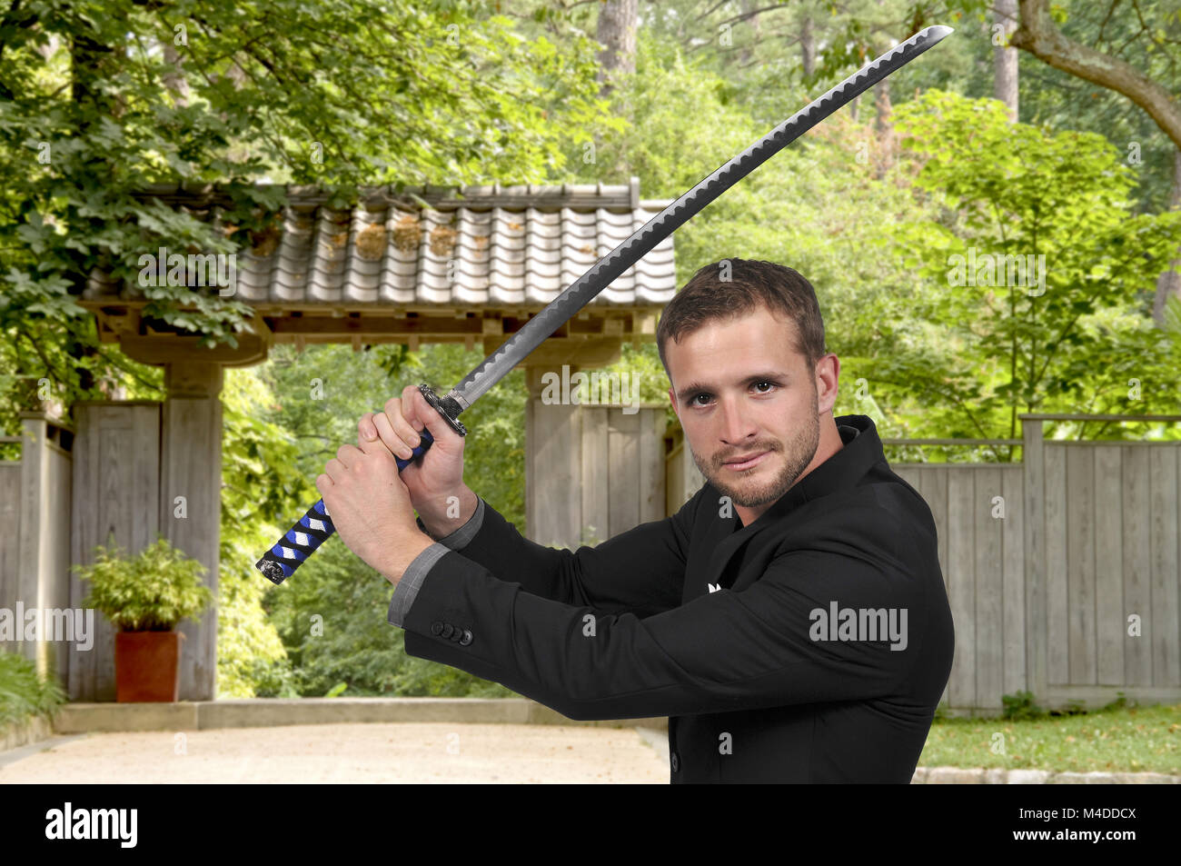 Samurai Swordsman Fighter Stock Photo - Alamy
