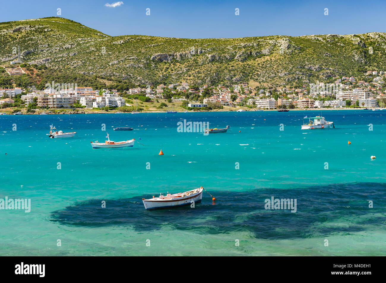 Porto Rafti harbor view, Greece Stock Photo - Alamy