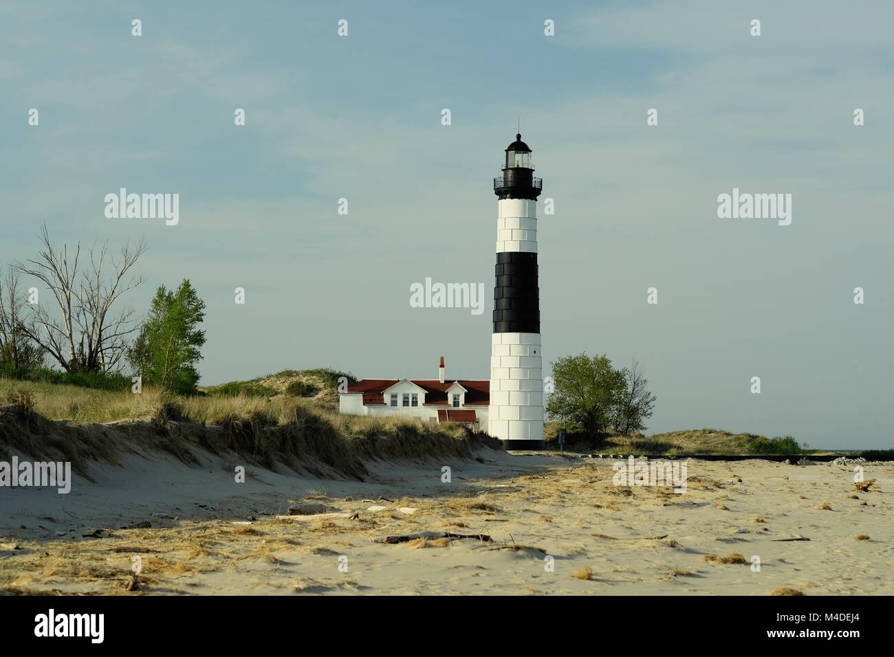 Big Sable Point Lighthouse in dunes, built in 1867 Stock Photo - Alamy