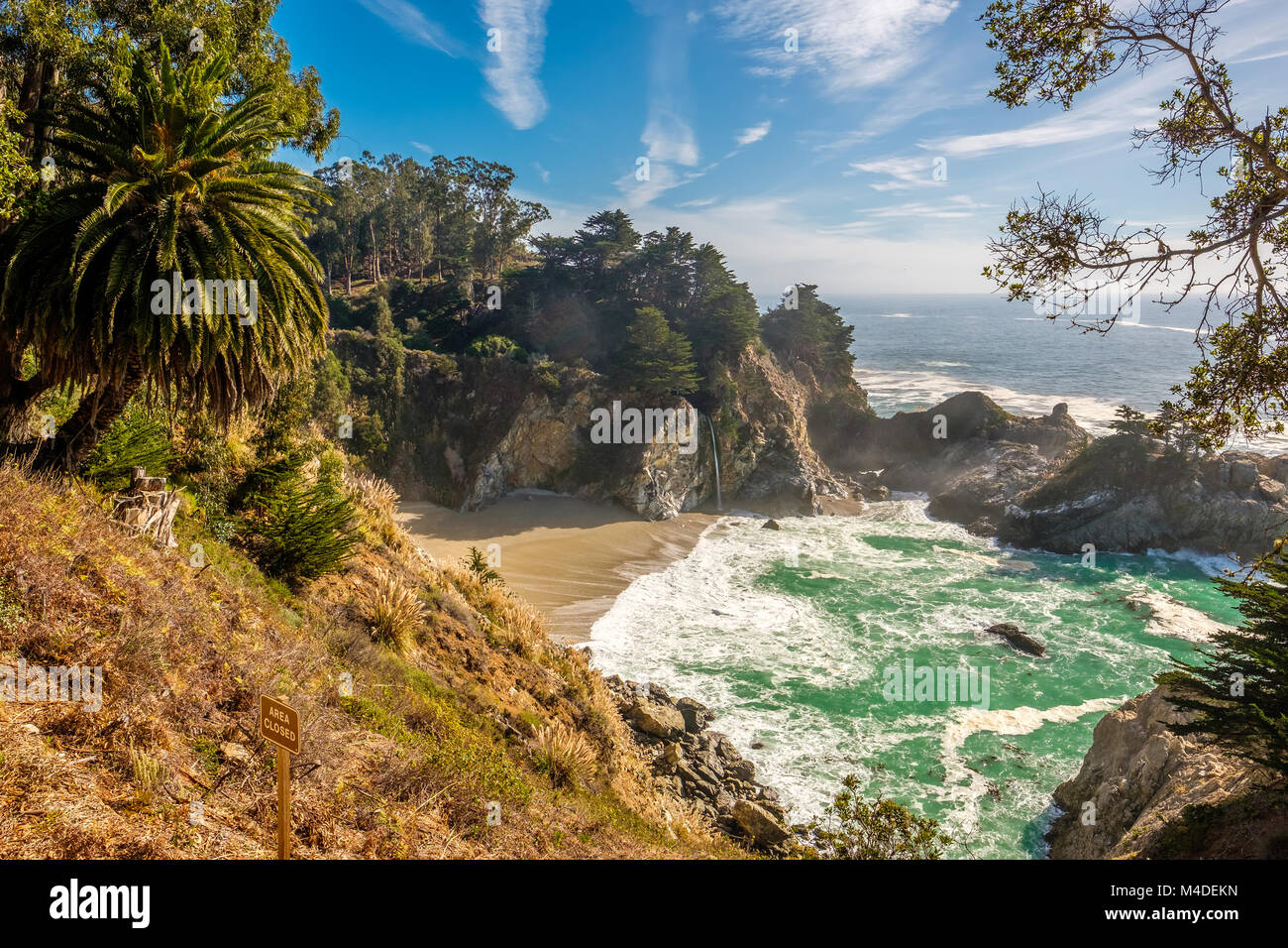 USA Pacific coast beach landscape, California Stock Photo - Alamy
