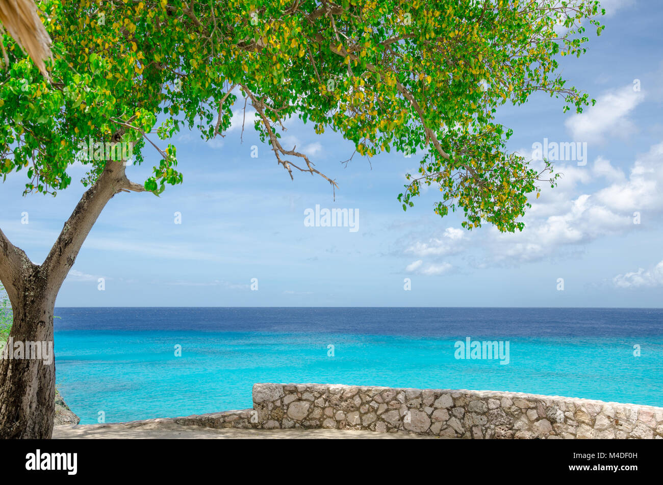 Grand Knip Beach in Curacao at the Dutch Antilles Stock Photo - Alamy