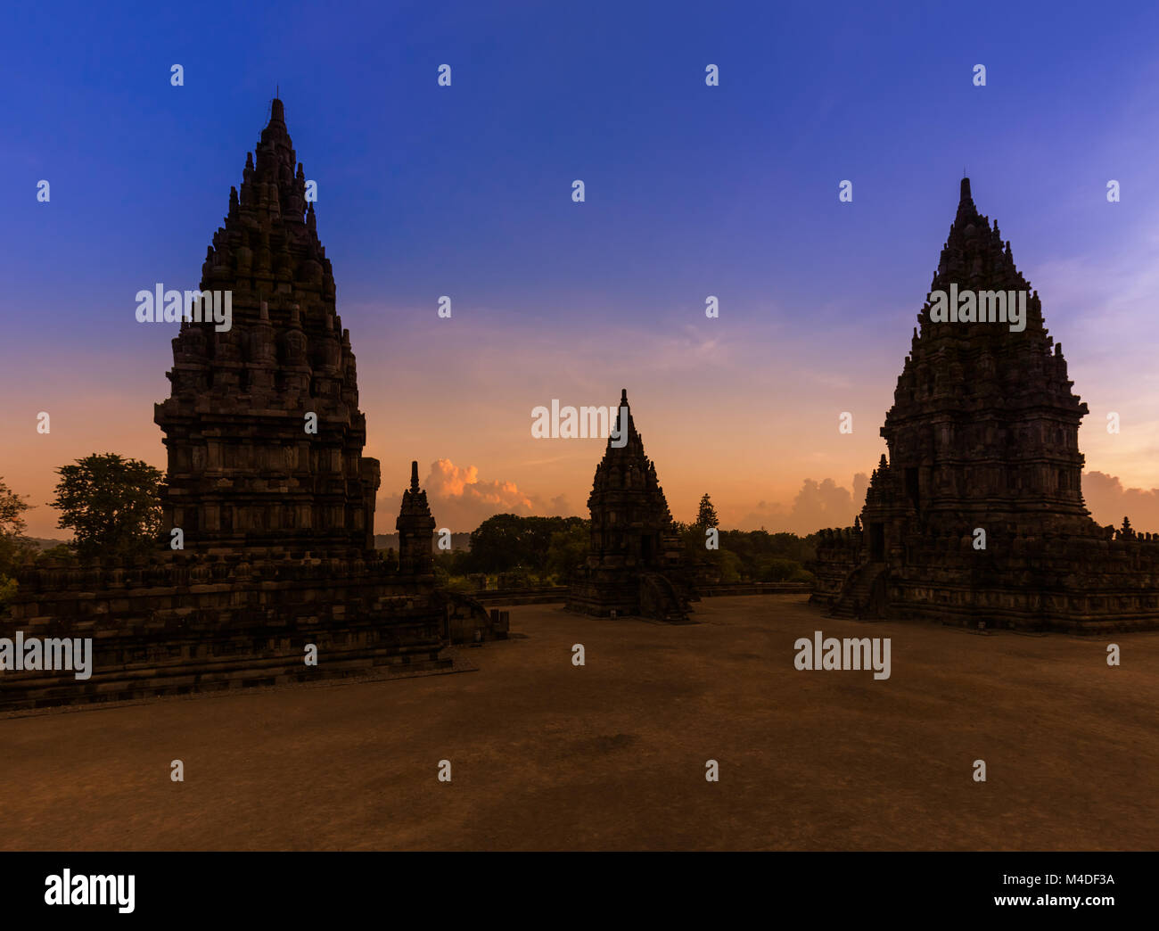 Prambanan temple near Yogyakarta on Java island - Indonesia Stock Photo ...