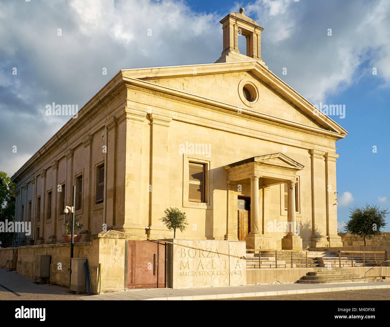 Malta Stock Exchange (Casino della Borsa), Valletta, Malta Stock Photo ...