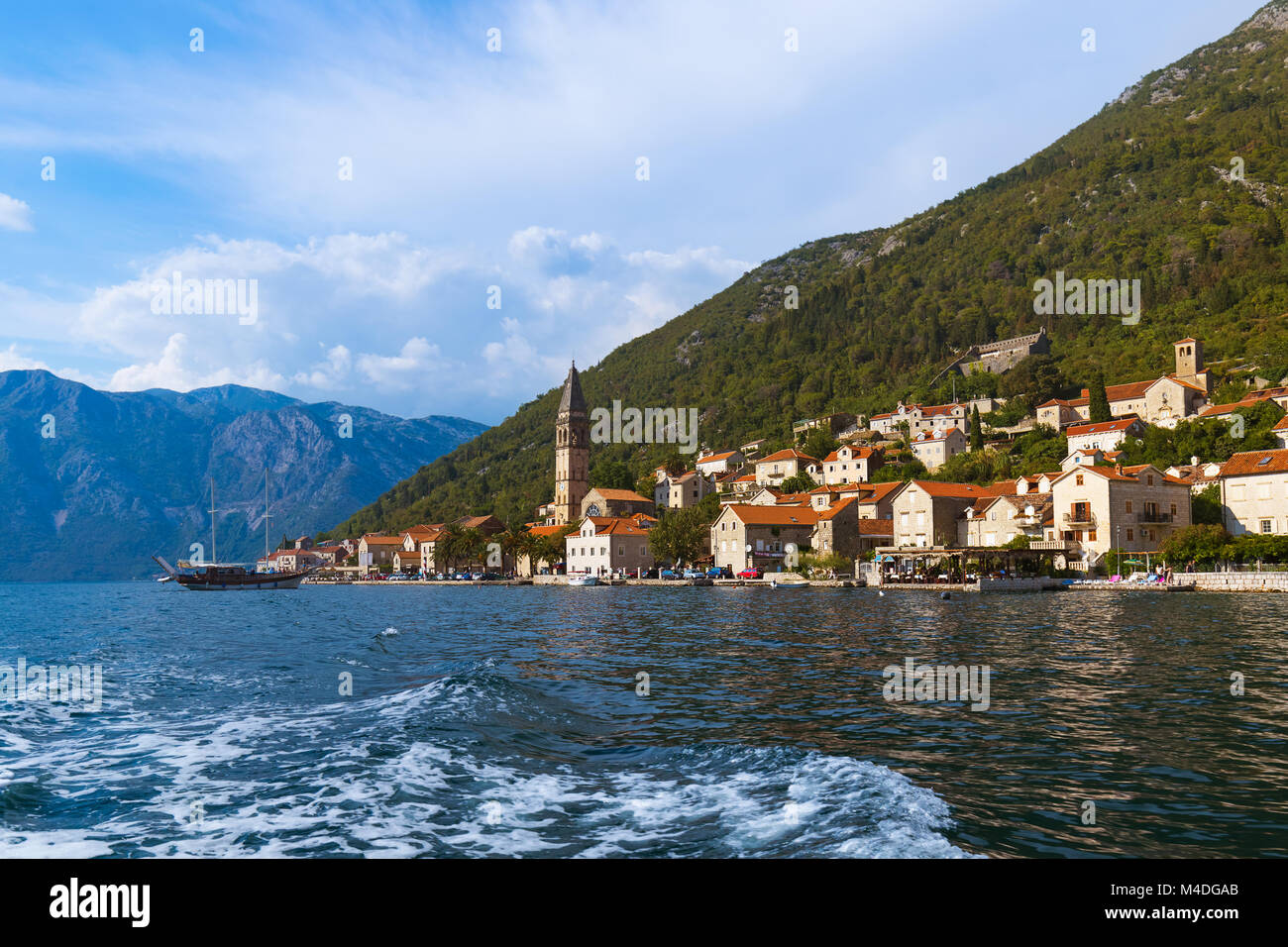 Village Perast on coast of Boka Kotor bay - Montenegro Stock Photo - Alamy