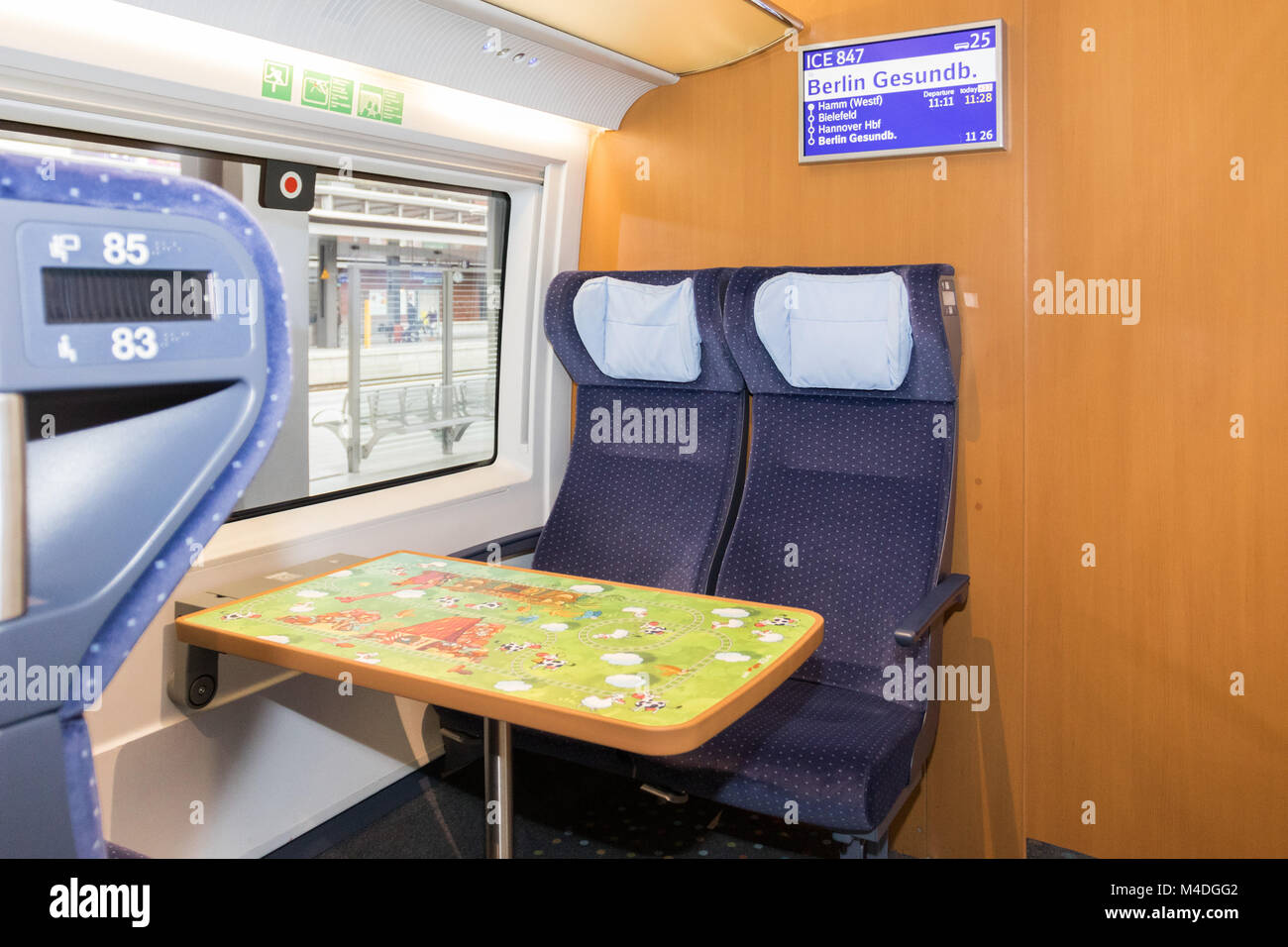 Redesign of ICE3-Trains in Germany Stock Photo - Alamy