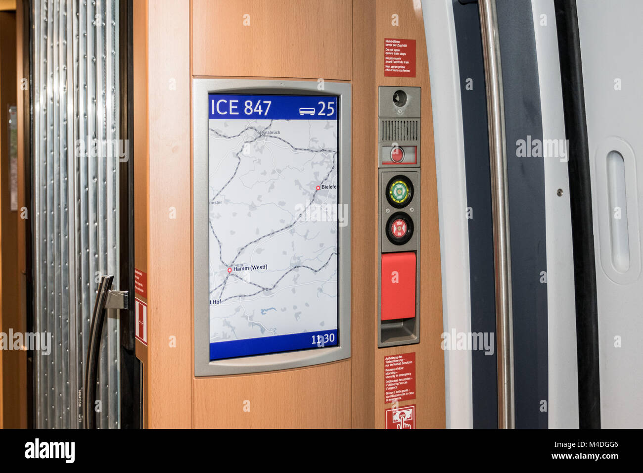 Redesign of ICE3-Trains in Germany Stock Photo - Alamy
