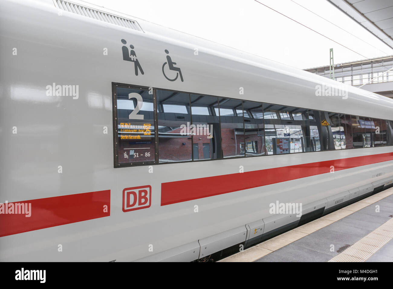 Redesign of ICE3-Trains in Germany Stock Photo - Alamy
