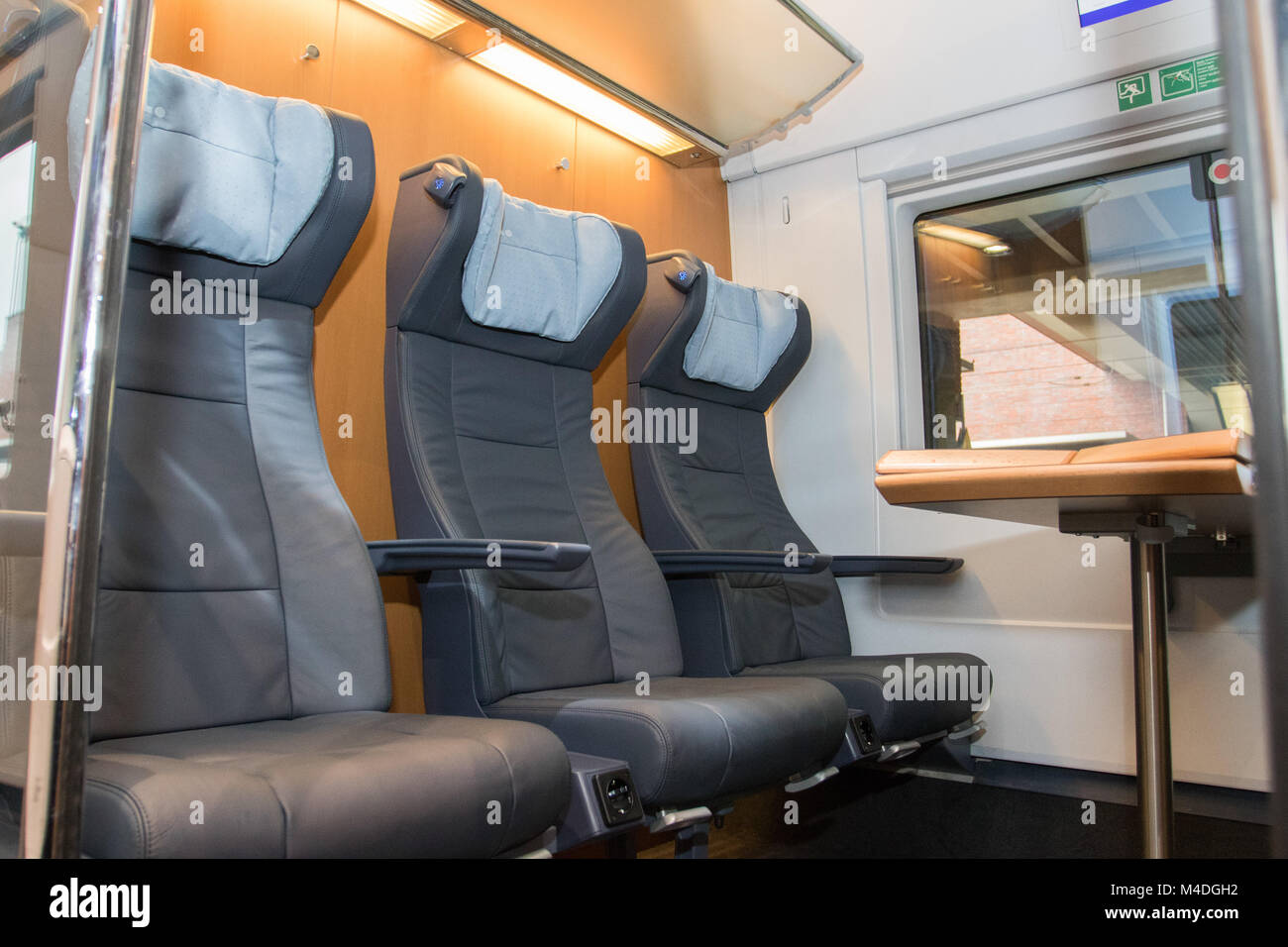 Redesign of ICE3-Trains in Germany Stock Photo - Alamy
