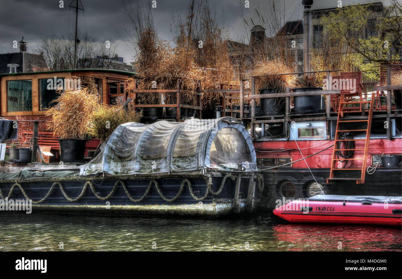 High Dynamic Range picture of architecture in Amsterdam Stock Photo - Alamy