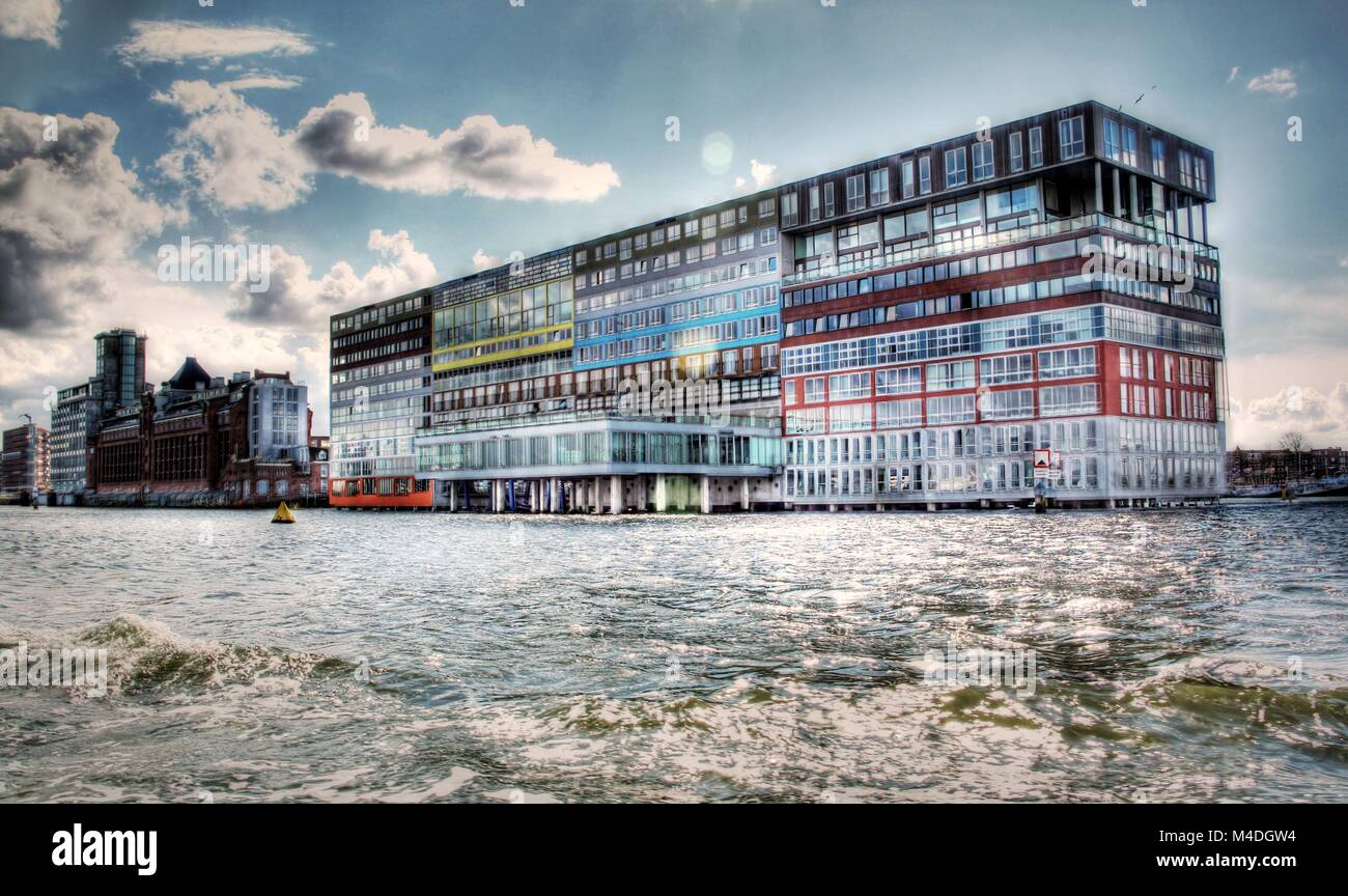 High Dynamic Range picture of architecture in Amsterdam Stock Photo - Alamy