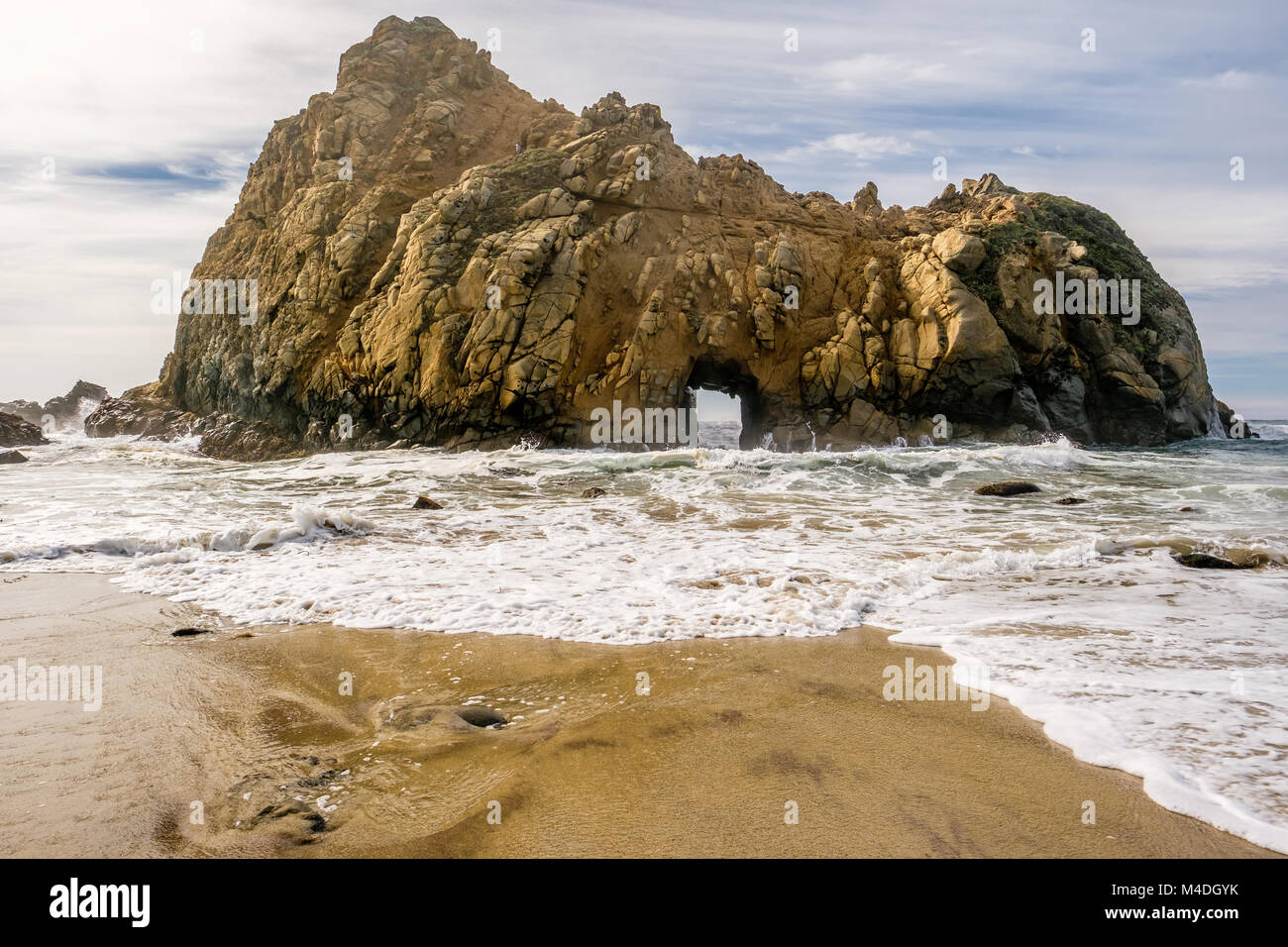 Rock at Pfeiffer Beach, California Stock Photo - Alamy