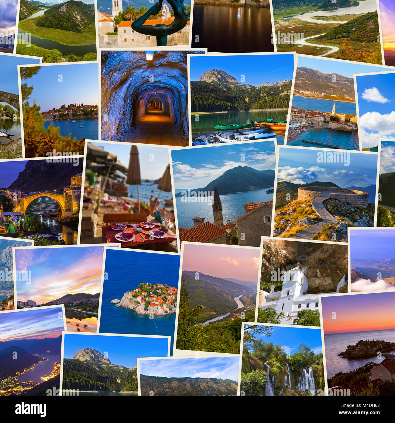 Stack of Montenegro travel images (my photos Stock Photo - Alamy
