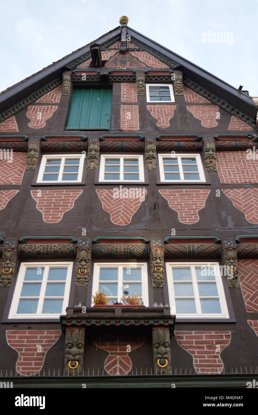North German half-timbered architecture Stock Photo - Alamy