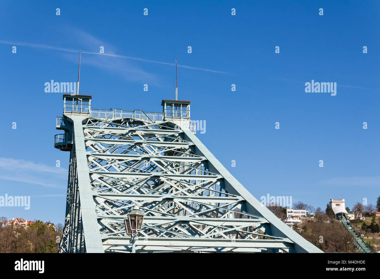 Blue Wonder Bridge Stock Photo - Alamy
