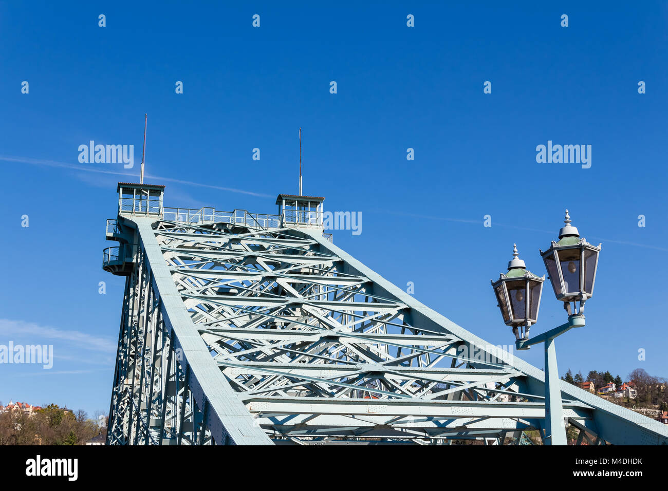 Blue Wonder Bridge Stock Photo - Alamy