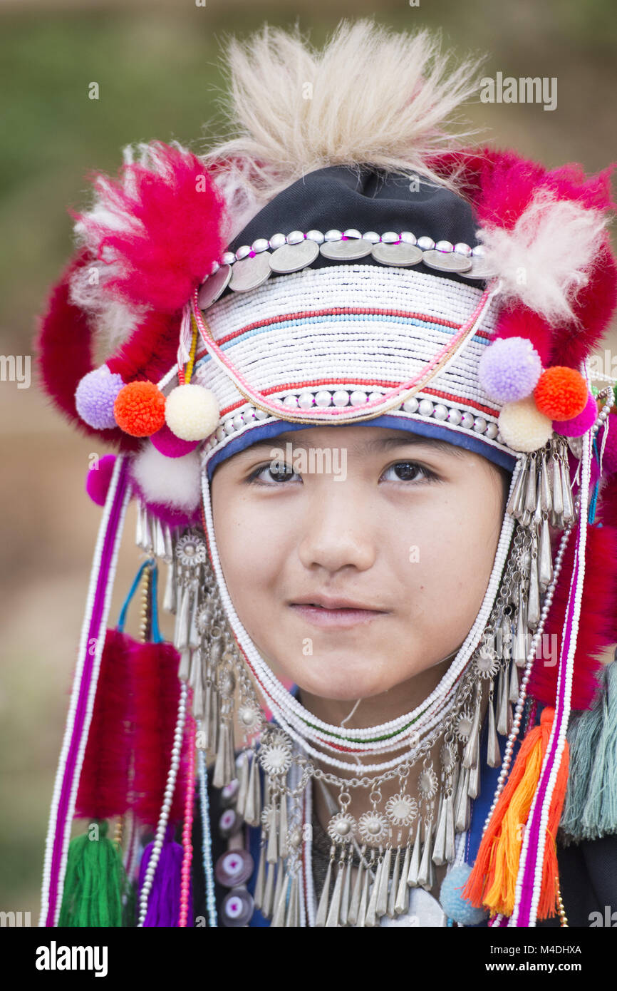 THAILAND CHIANG RAI DOI TUNG AKHA HILL TRIBE Stock Photo - Alamy
