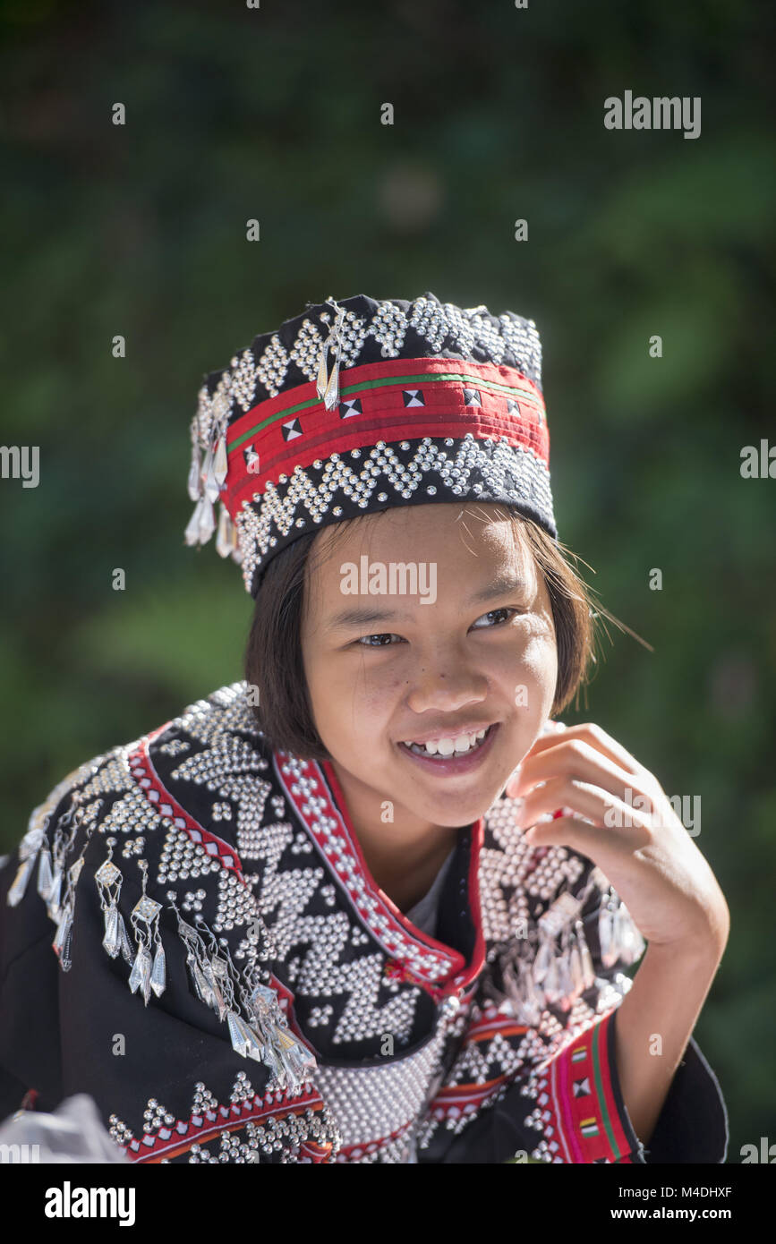 THAILAND CHIANG RAI DOI TUNG AKHA HILL TRIBE Stock Photo - Alamy