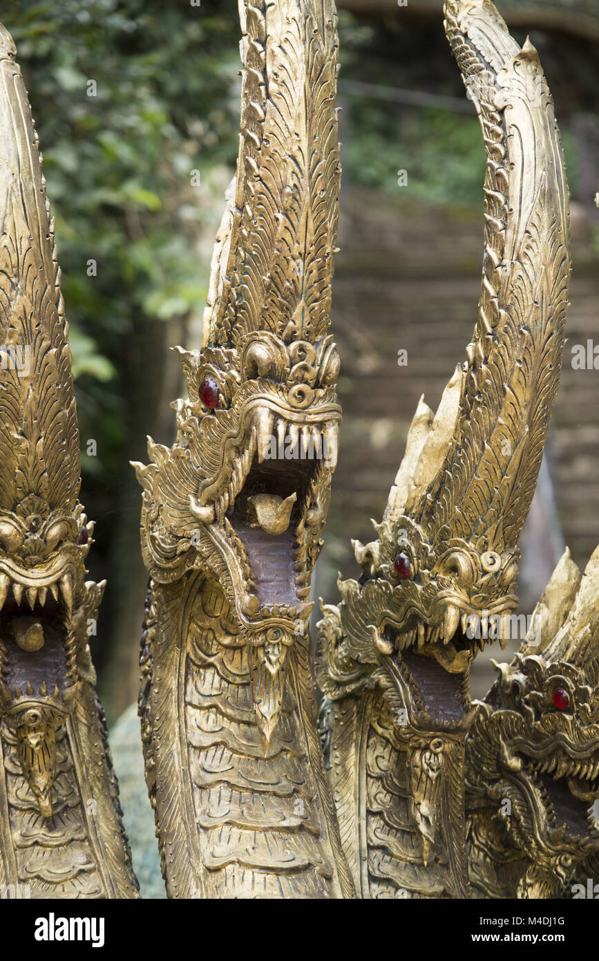 THAILAND CHIANG RAI MAE SAI MONKEY CAVE TEMPLE Stock Photo - Alamy