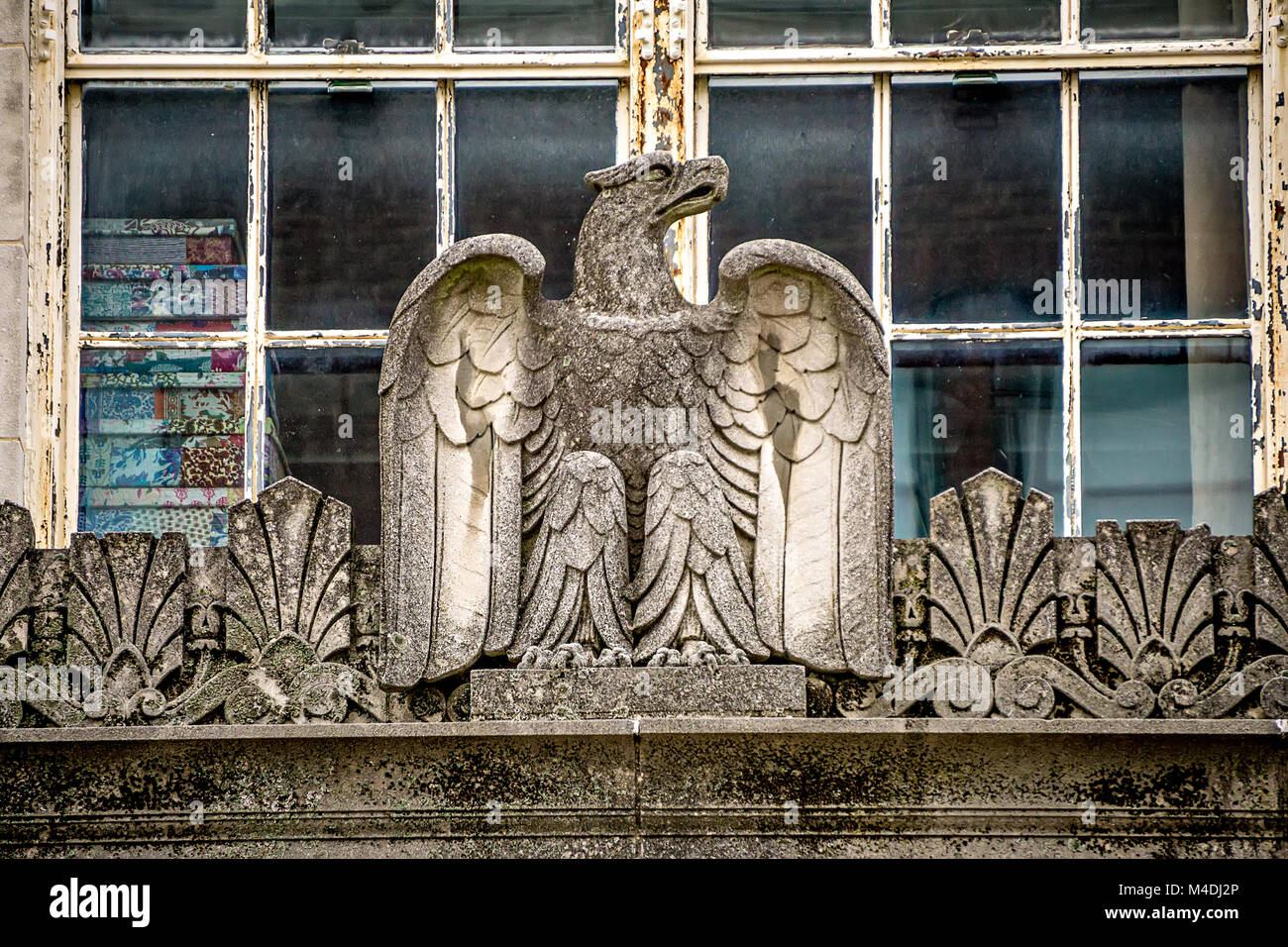 classic historic architectural details on american building Stock Photo ...