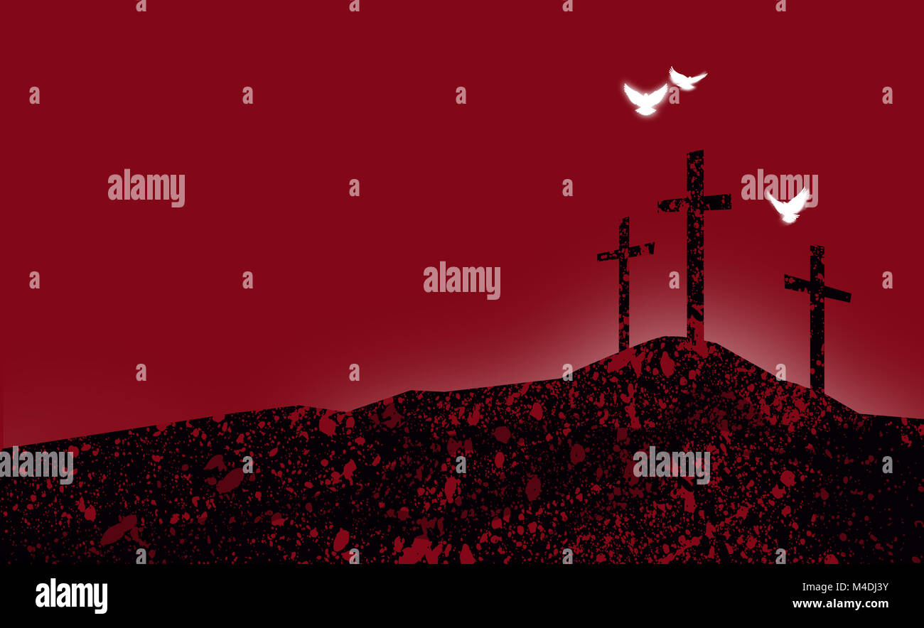 Jesus crucifixion blood red hi-res stock photography and images - Alamy