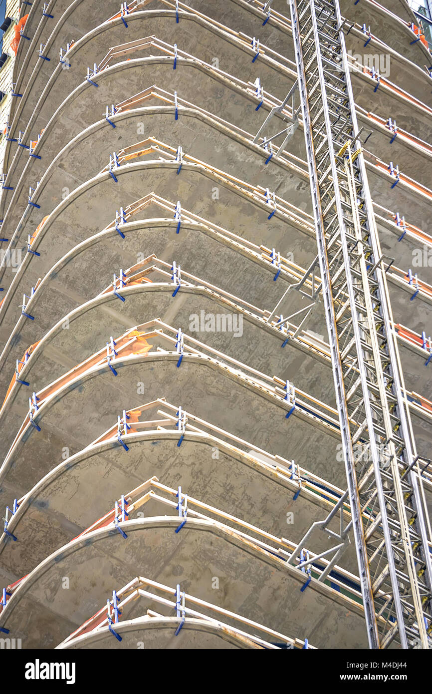 modern city buildings under construction or maintenance Stock Photo - Alamy