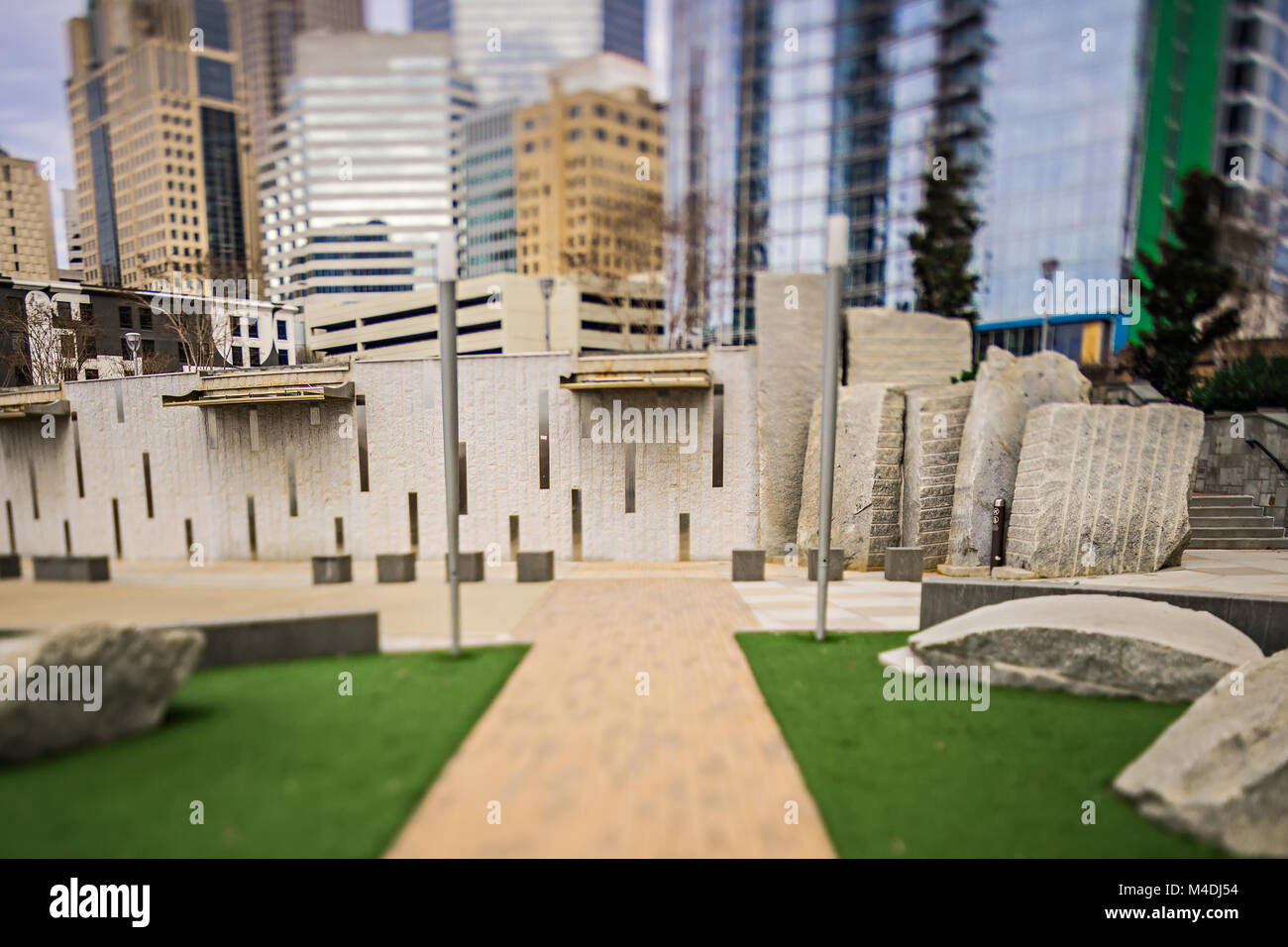 charlotte north carolina city skyline and surroundings Stock Photo - Alamy