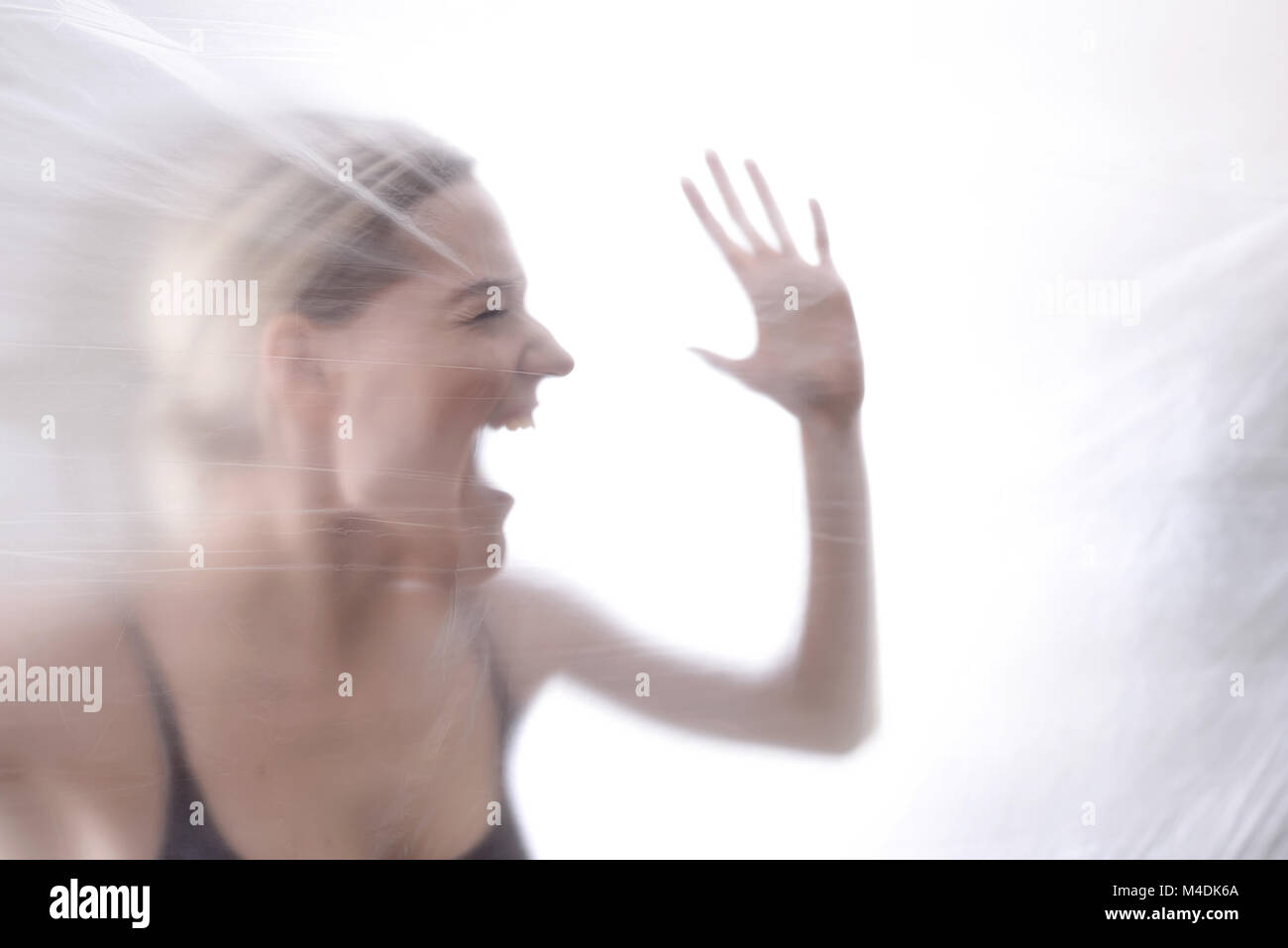 Hysterical Crying Woman