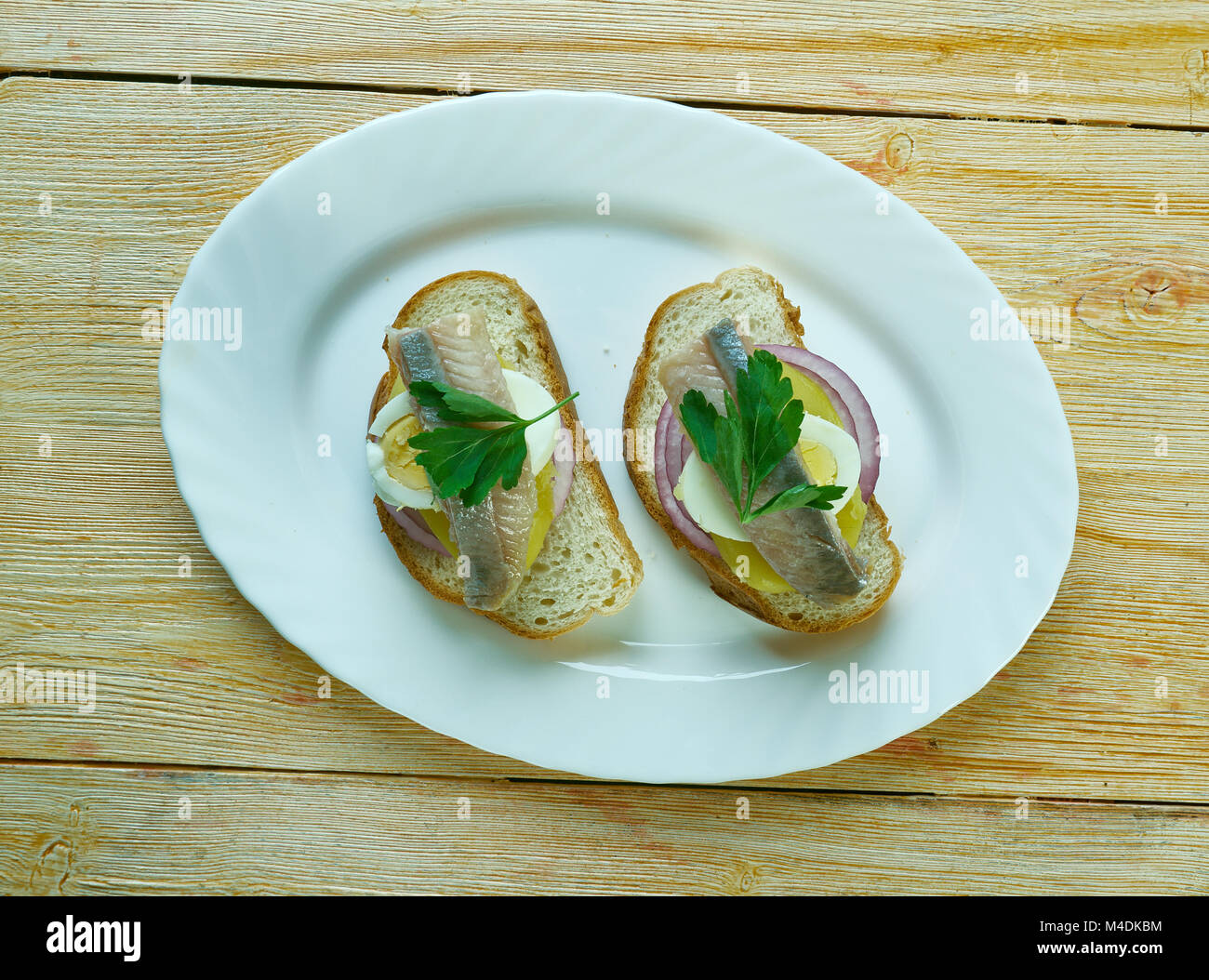 Marinated Fish Canapes Stock Photo - Alamy