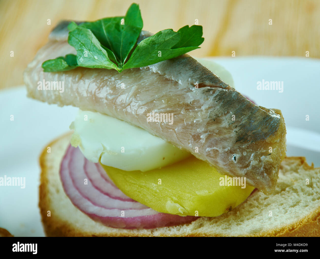 Marinated Fish Canapes Stock Photo - Alamy