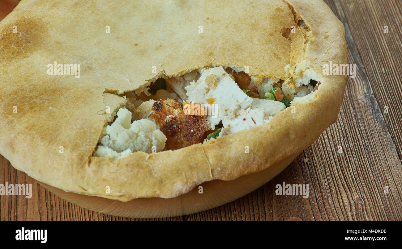 Chicken Thigh Pot Pie Stock Photo - Alamy