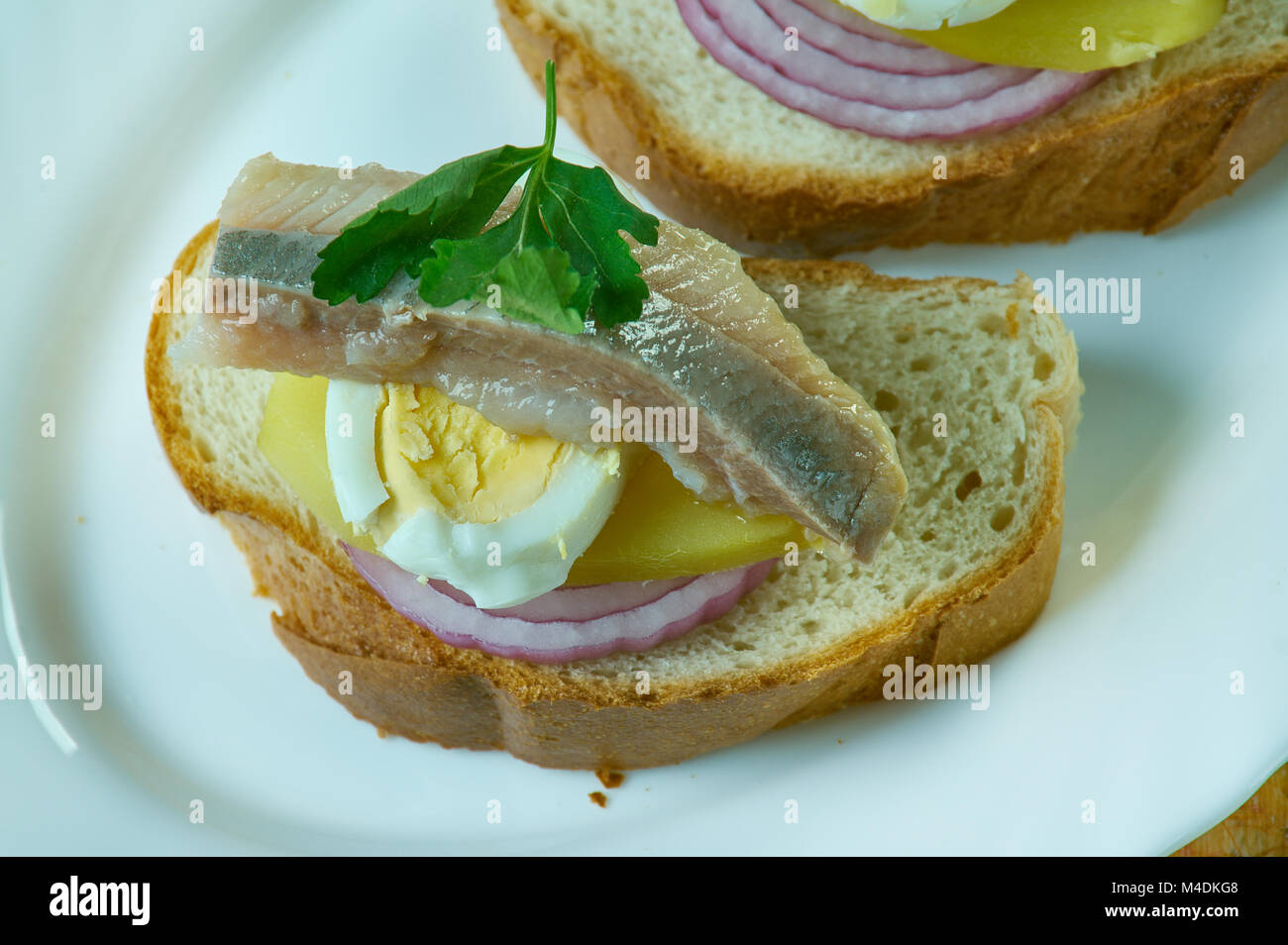 Marinated Fish Canapes Stock Photo - Alamy