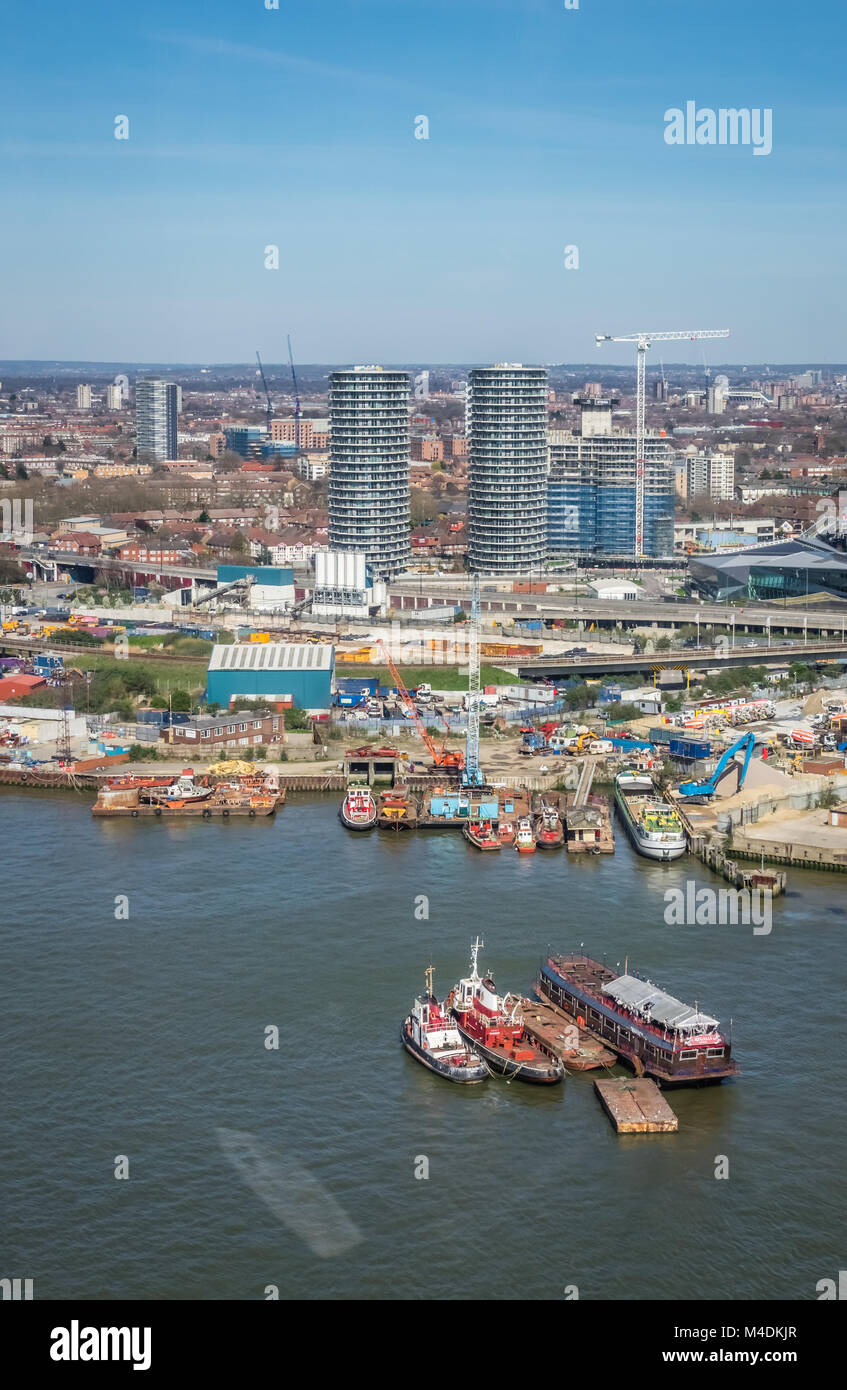 River Thames from above Stock Photo - Alamy