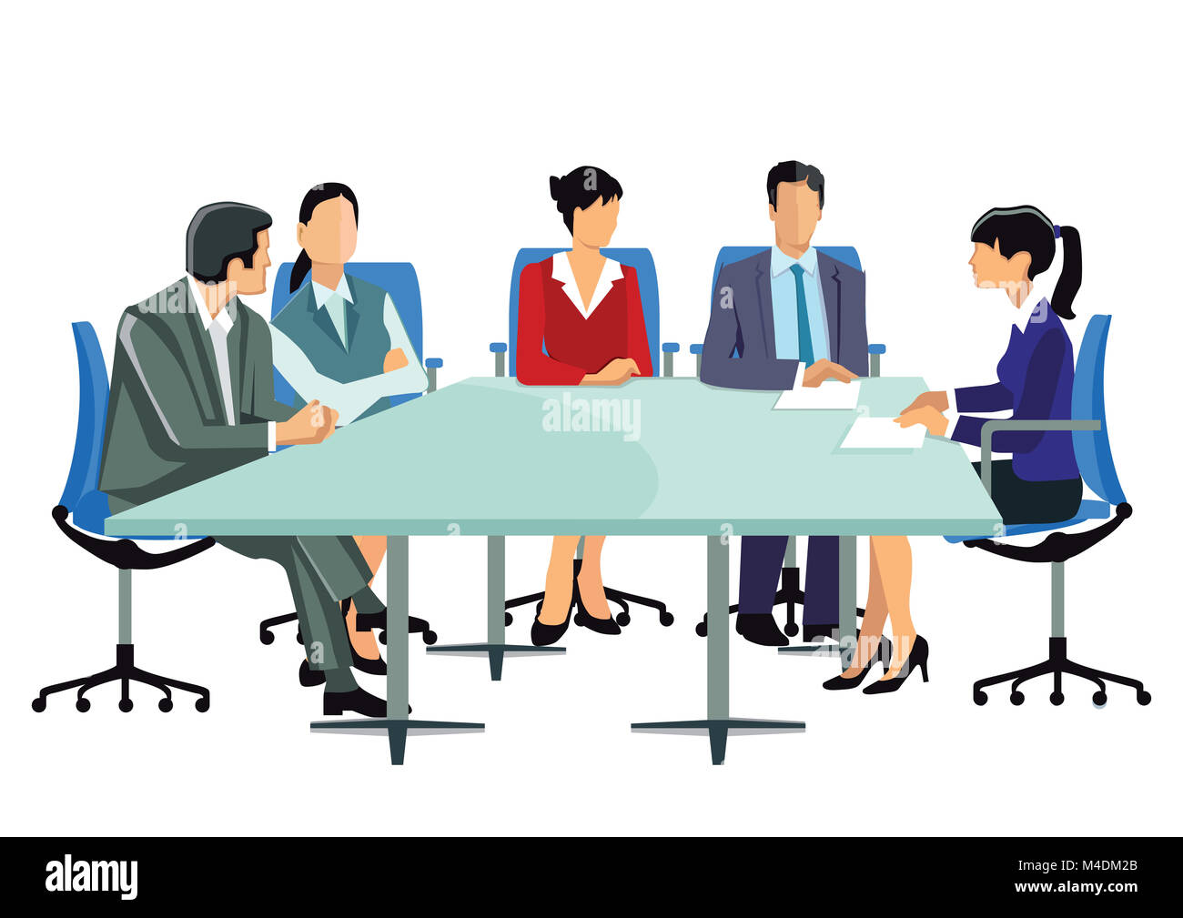 A group of business people at the meeting Stock Photo - Alamy