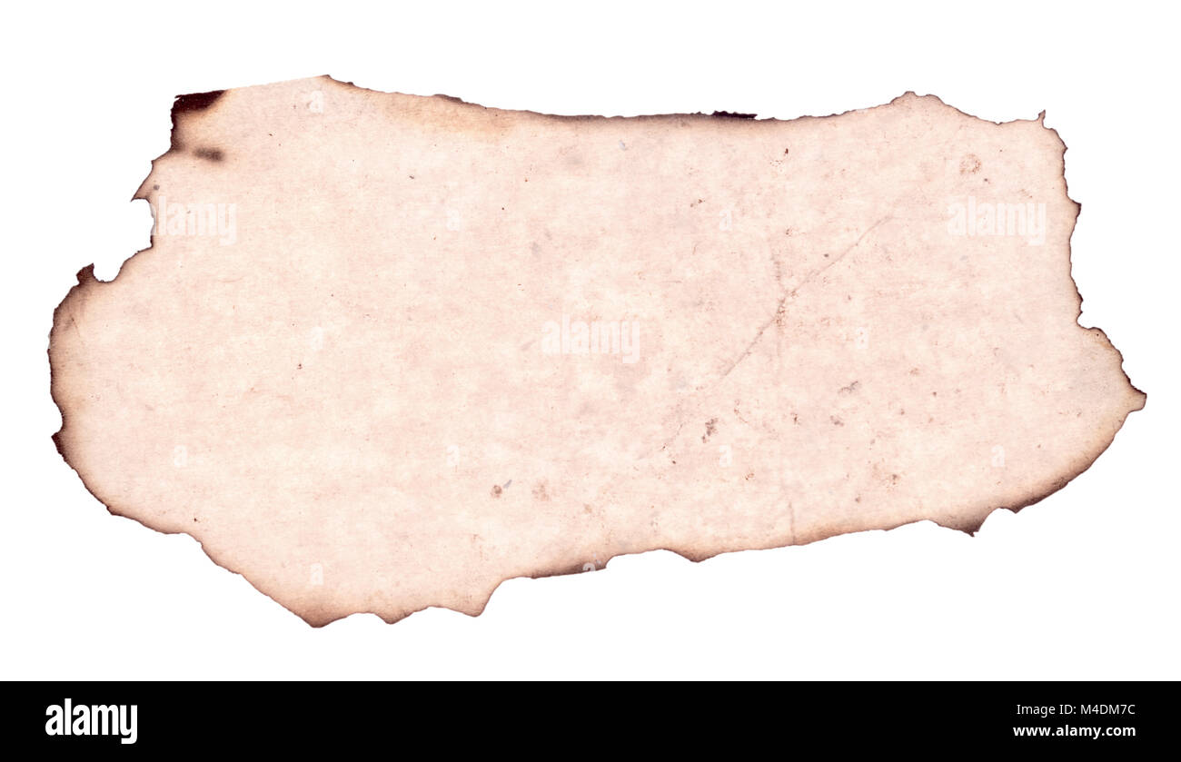 Burnt paper blank Cut Out Stock Images & Pictures - Alamy