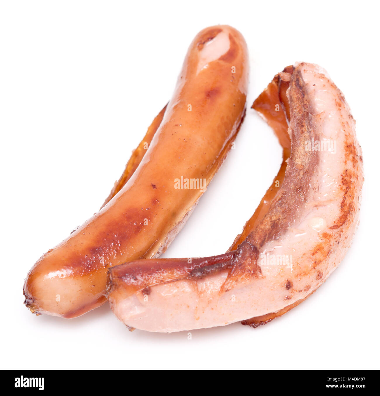 two fried sausage Stock Photo - Alamy