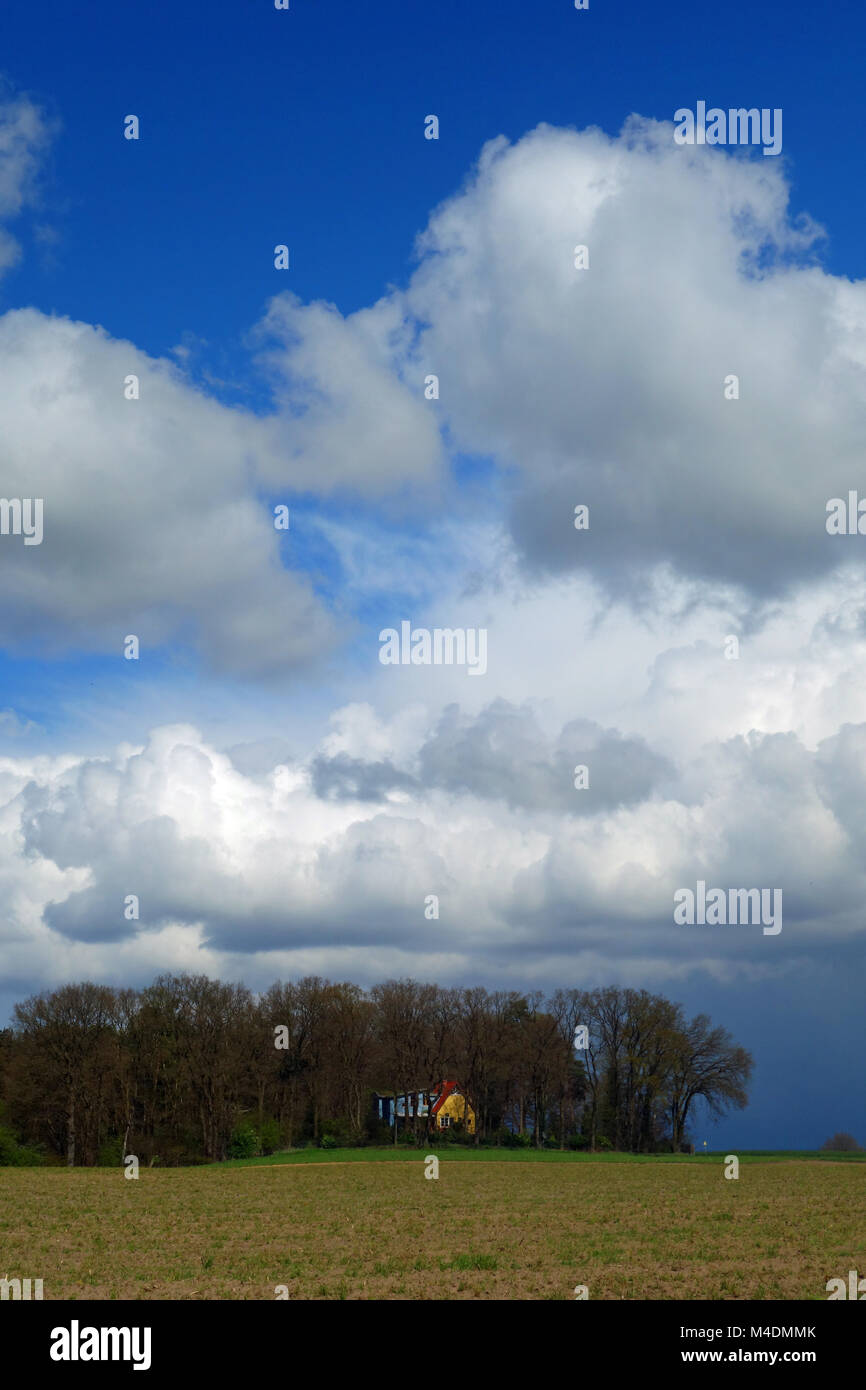 storm clouds over nord Germany Stock Photo - Alamy