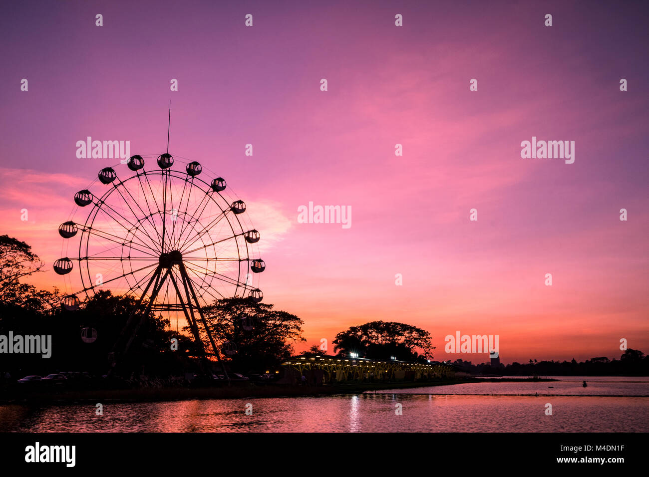 Myanmar yangon ferris wheel hi-res stock photography and images - Alamy