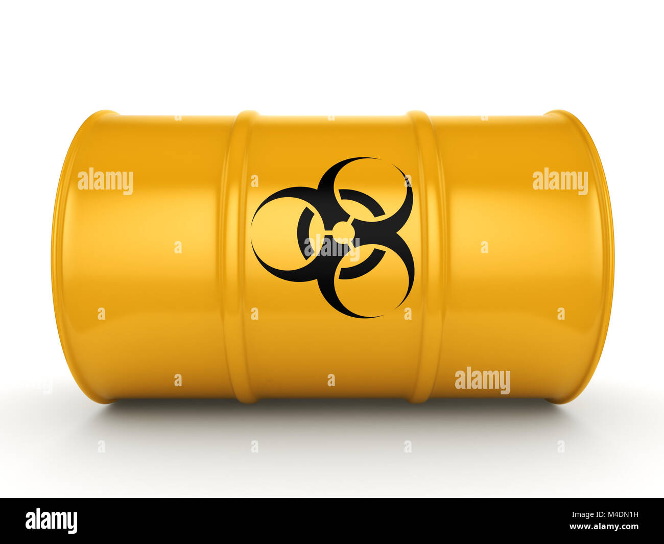 3D rendering biohazard barrel Stock Photo - Alamy