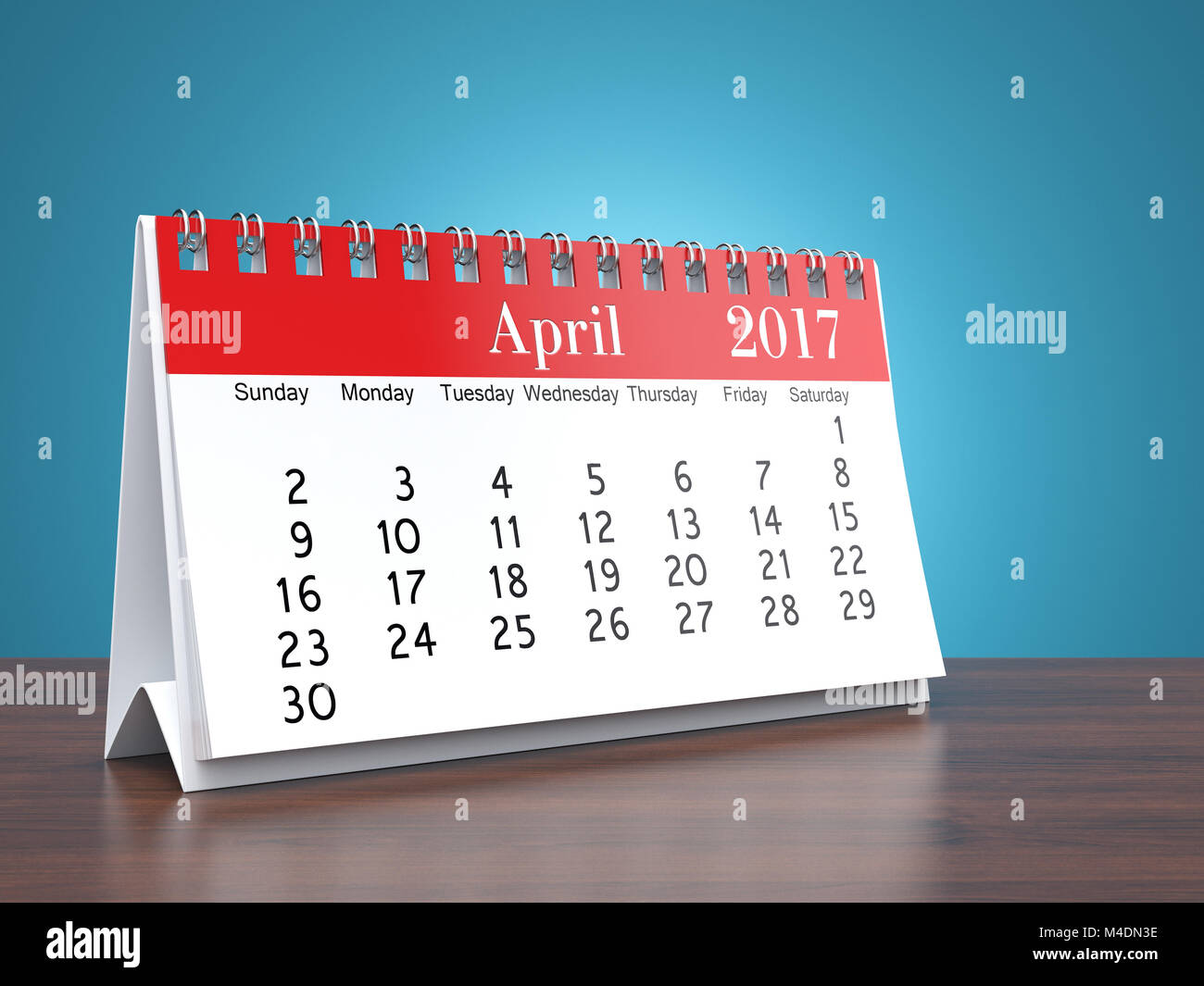 3D rendering calendar Stock Photo - Alamy