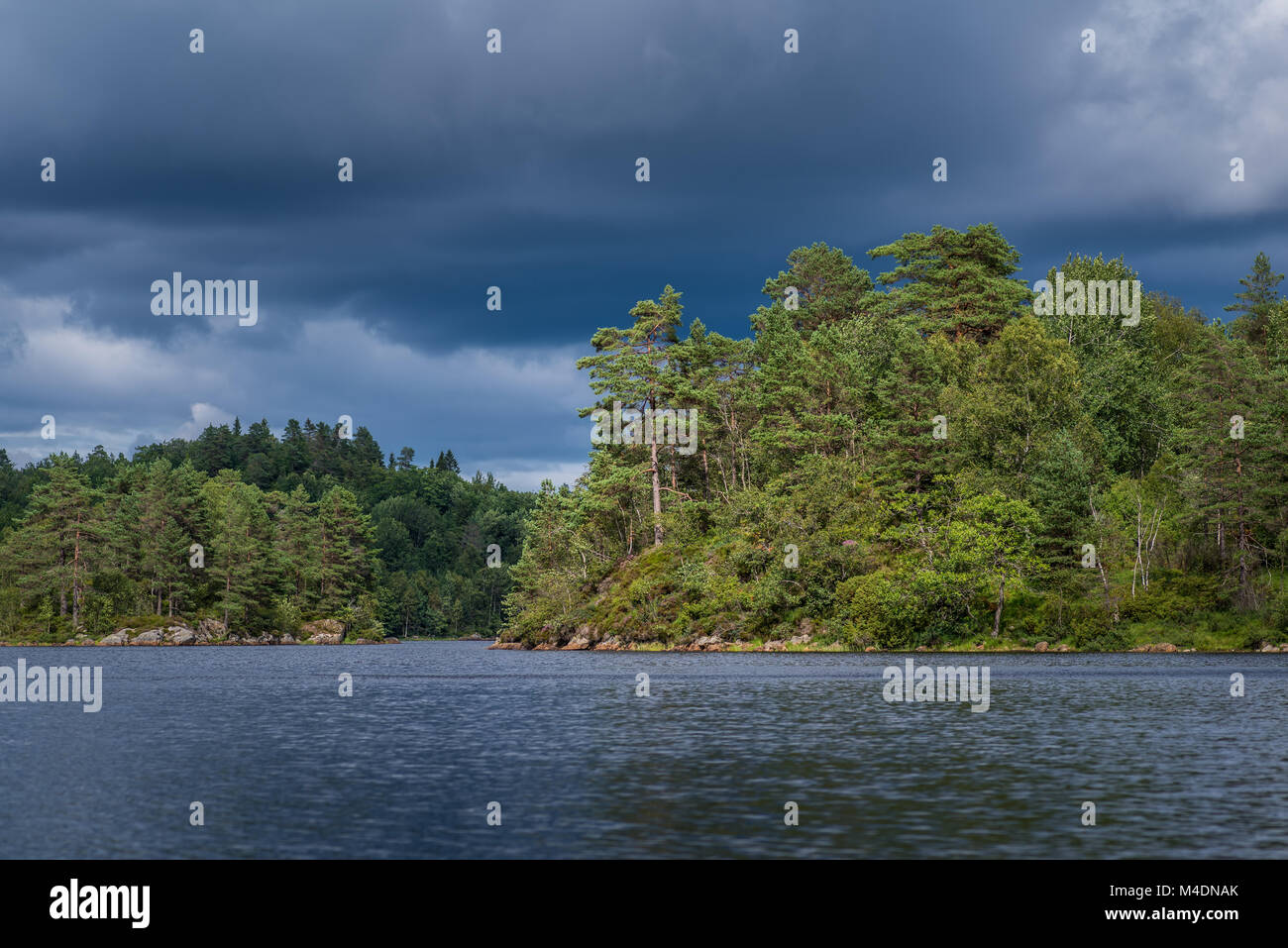 Natural lake in Norway Stock Photo - Alamy