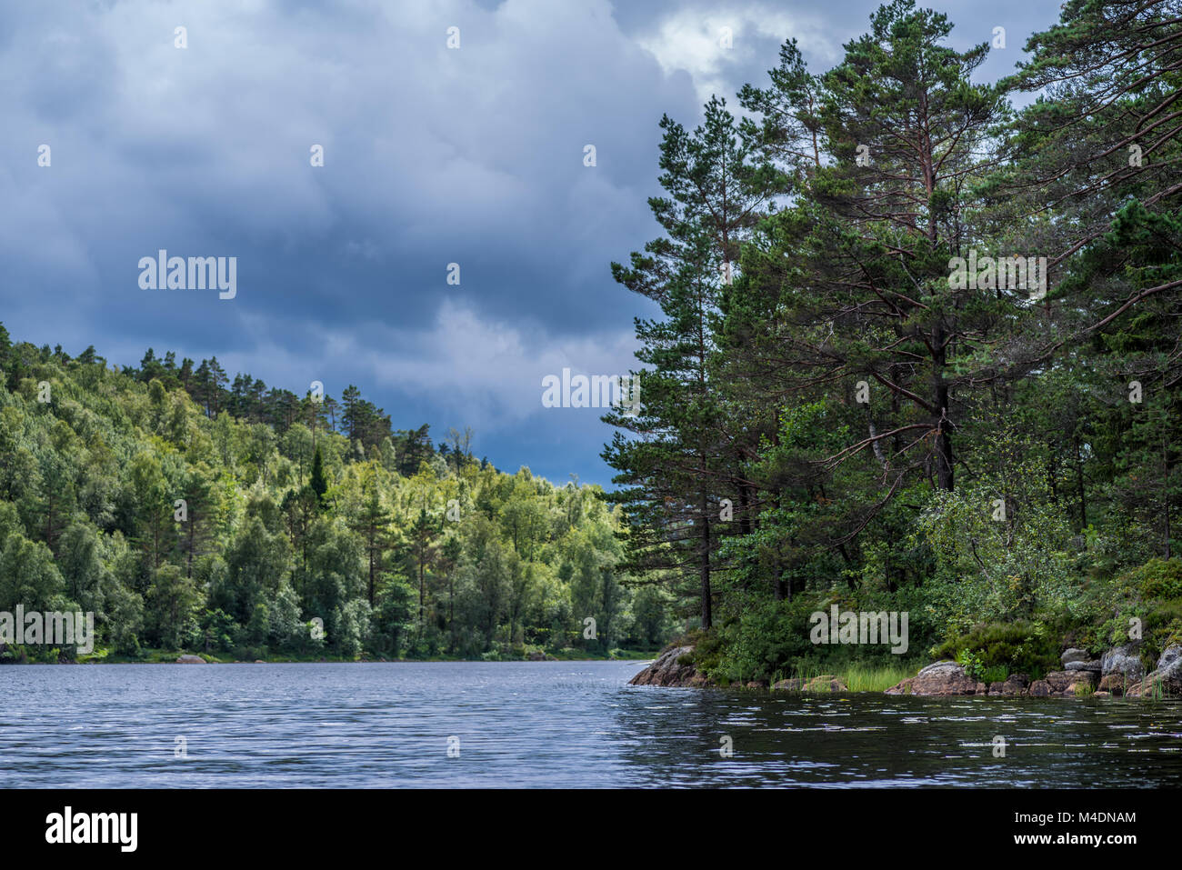 Natural lake in Norway Stock Photo - Alamy