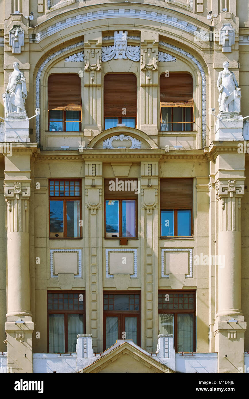 Facade of Old Building Stock Photo - Alamy