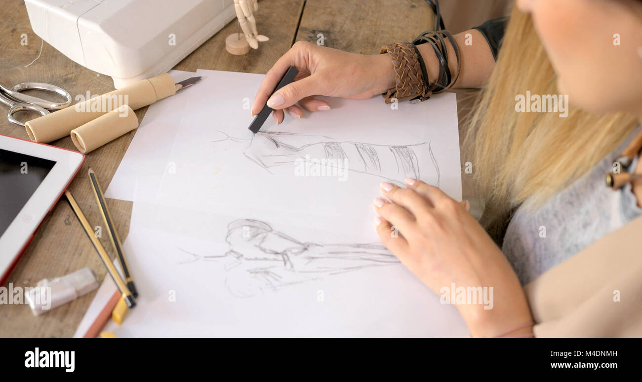 Dressmaker drawing hi-res stock photography and images - Alamy